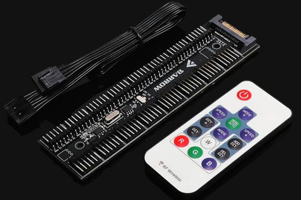 Barrow 16 channel SATA power, 6pin - 5V RGB controller with remote ...