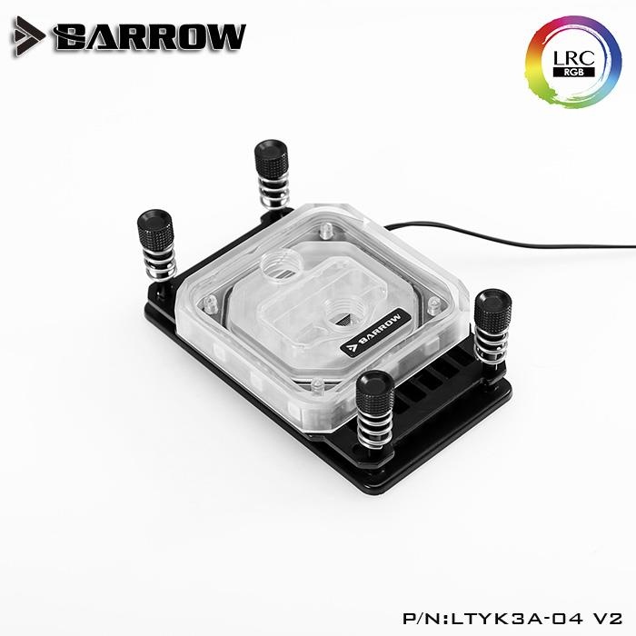 Barrow Acrylic Micro Jet CPU Waterblock, LRC 2.0 RGB, AM3/4 - Black ...