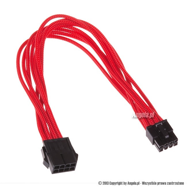 Gelid przedłużacz PCI-E 6+2pin 30cm czerwony :: ..:: Angela.pl