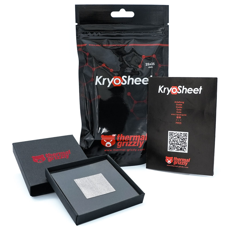 Thermal Grizzly KryoSheet graphene thermal pads - 25x25mm ...