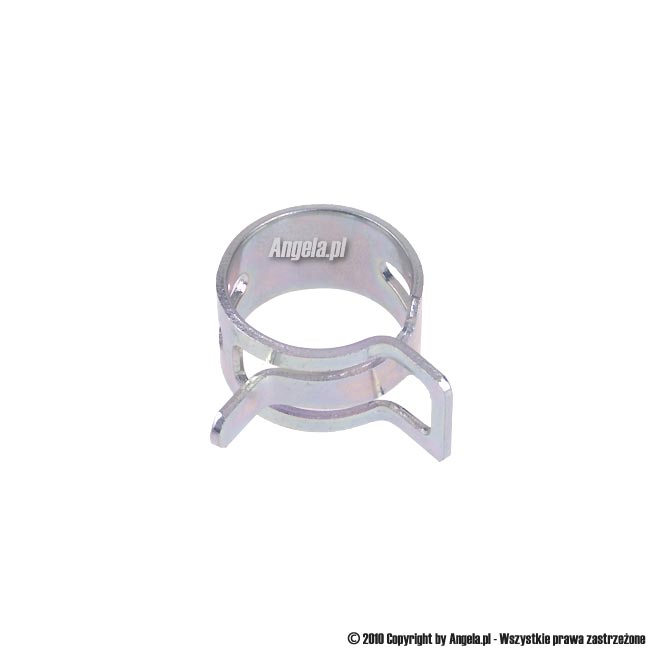 Zacisk na wąż 13-15mm metalowy srebrny :: ..:: Angela.pl